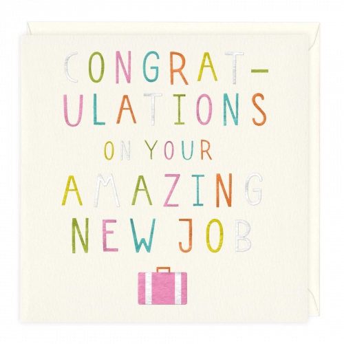 Congratulations On Your New Job Card Greeting Card| Buy Online