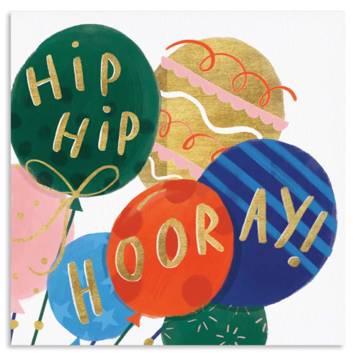 Hip Hip Hooray Birthday Card Greeting Card| Buy Online