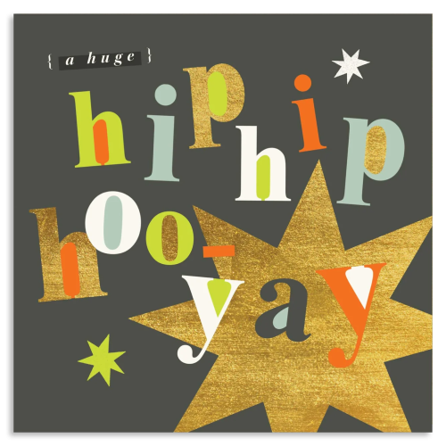 Huge Hip Hip Hooray Greeting Card Greeting Card| Buy Online