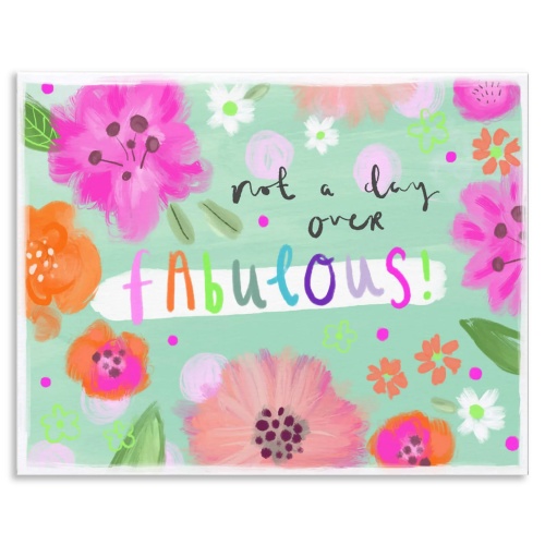 Not a Day Over Fabulous! Birthday Card Greeting Card| Buy Online