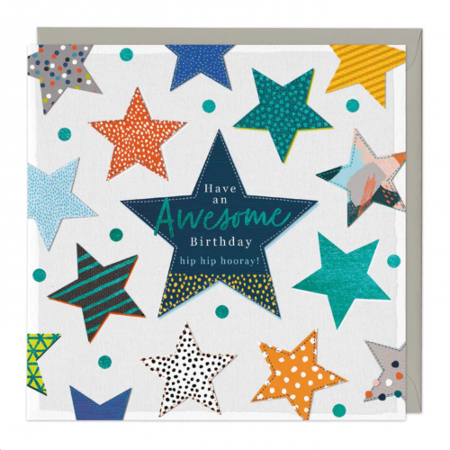 Have An Awesome Starry Birthday Card Greeting Card| Buy Online